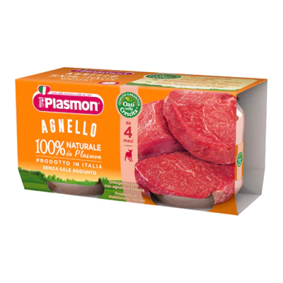 PLASMON BABY FOOD PUREE MEAT GR 80 X 2 LAMB – Bottega Italiana