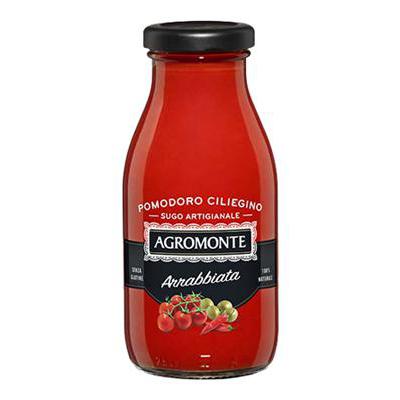 AGROMONTE ARRABBIATA PASTA SAUCE OF CHERRY TOMATO & HOT PEPPER 260 GR ...