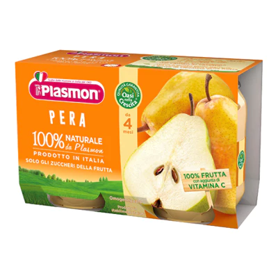 PLASMON BABY FOOD PUREE FRUIT GR 104 X 2 PEAR – Bottega Italiana